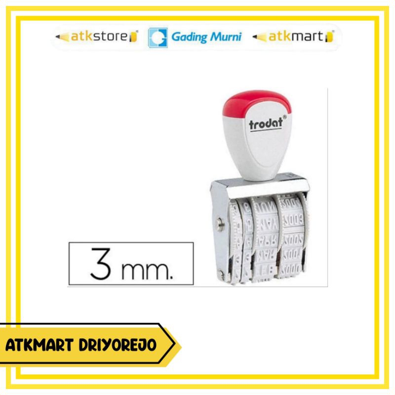 Jual TRODAT STEMPEL TANGGAL 1000 3MM PROMO | Shopee Indonesia