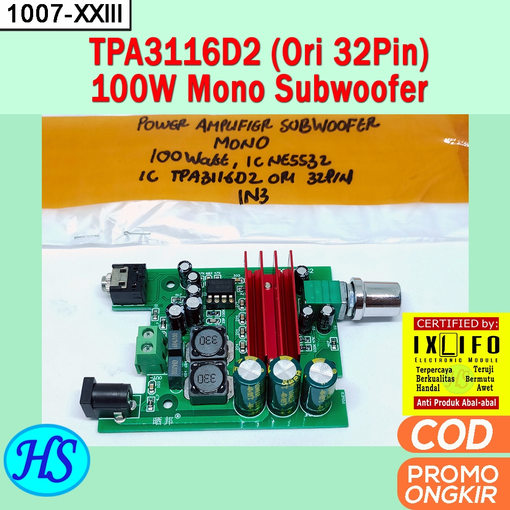 Jual TPA3116D2 TPA3116 Subwoofer Amplifier Power Class D 100W HIFI 2.0 ...