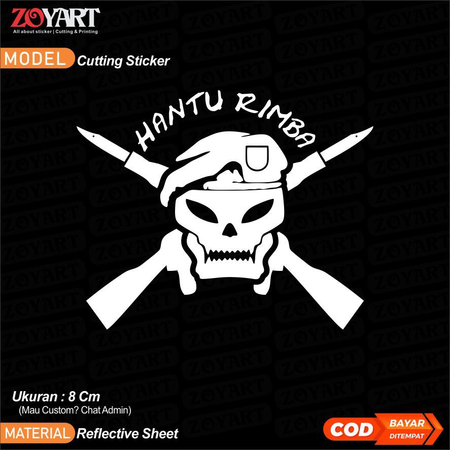 Jual Sticker hantu rimba, hantu rimba, sticker militer | Shopee Indonesia