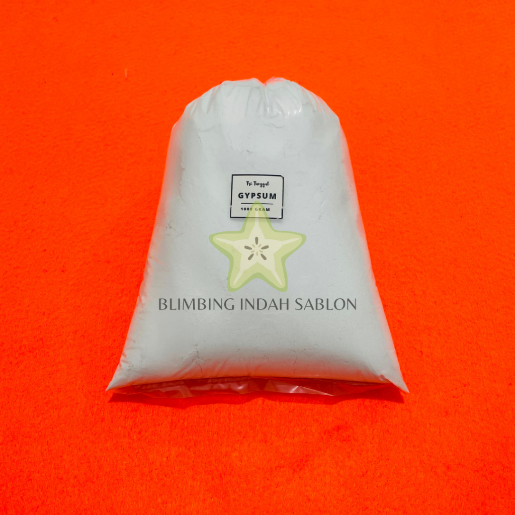 Jual Bubuk Gypsum 1kg Serbuk Gipsum Semen Putih Tepung Bahan Pembuatan ...