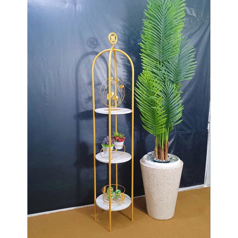 Jual Rak sudut gold/Rak sangkar sudut ruangan/rak minimalis | Shopee ...