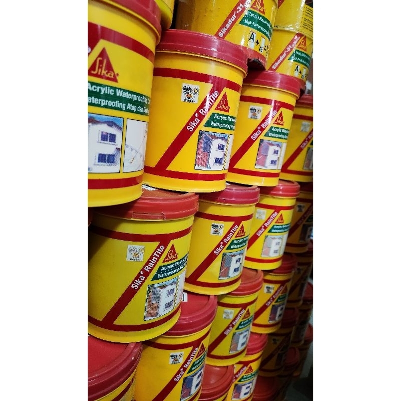 Jual sika raintite waterproofing acrylic waterproofing coating atap dan ...