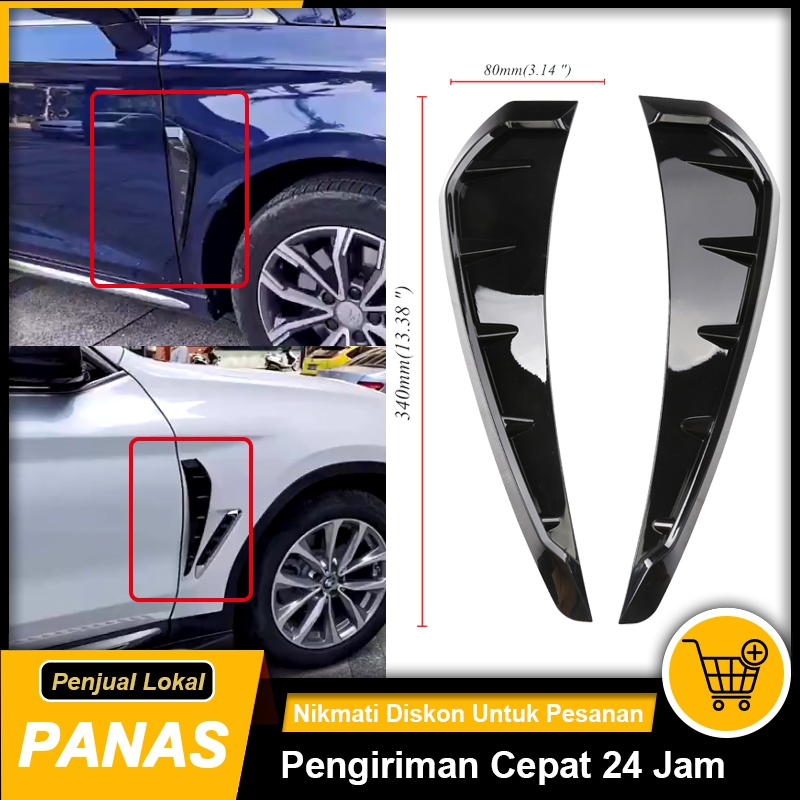 Jual Nippy 2Pcs Mobil Universal Fender Stiker Dekoratif Stiker Sisi ...