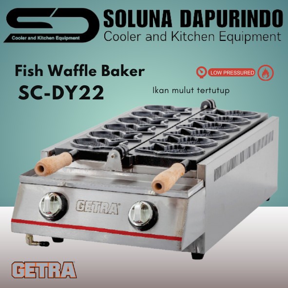 Jual GETRA Fish Waffle Baker SC-DY22 / Mesin Waffle Bentuk Ikan Mulut Tertutup SCDY22 / SC DY22 ...