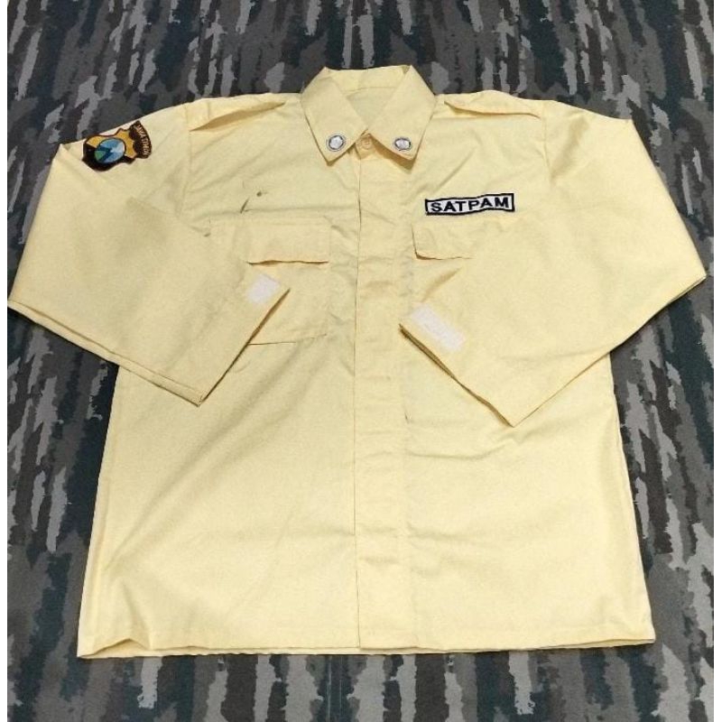 Jual SERAGAM PDL SATPAM/BAJU PDL SATPAM CREAM | Shopee Indonesia