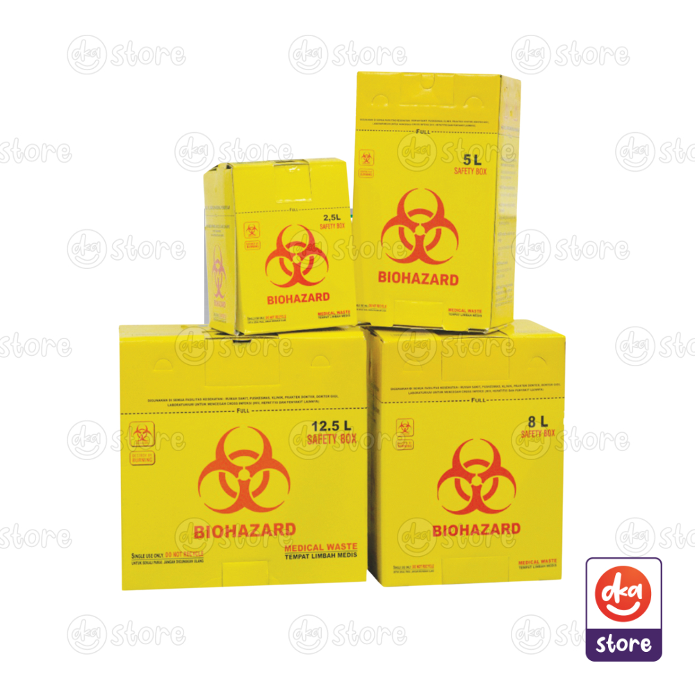 Jual Safety Box Kuning 12,5L dan 5L - 1 Pc / Tempat Sampah Medis ...