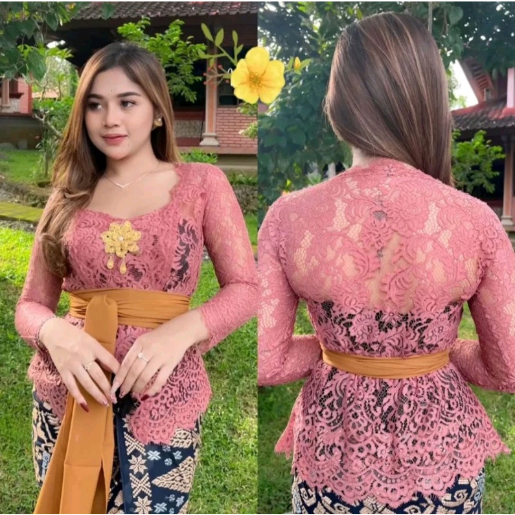 Jual (TERLARIS) Kebaya Brokat Sofia / Atasan Kebaya/ Kebaya Bali brokat ...