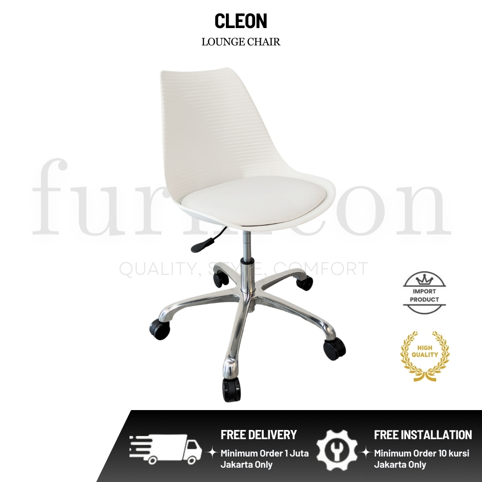 Jual Furnicon Kursi Kantor Ergonomis Cleon White / Kursi Kerja Office ...