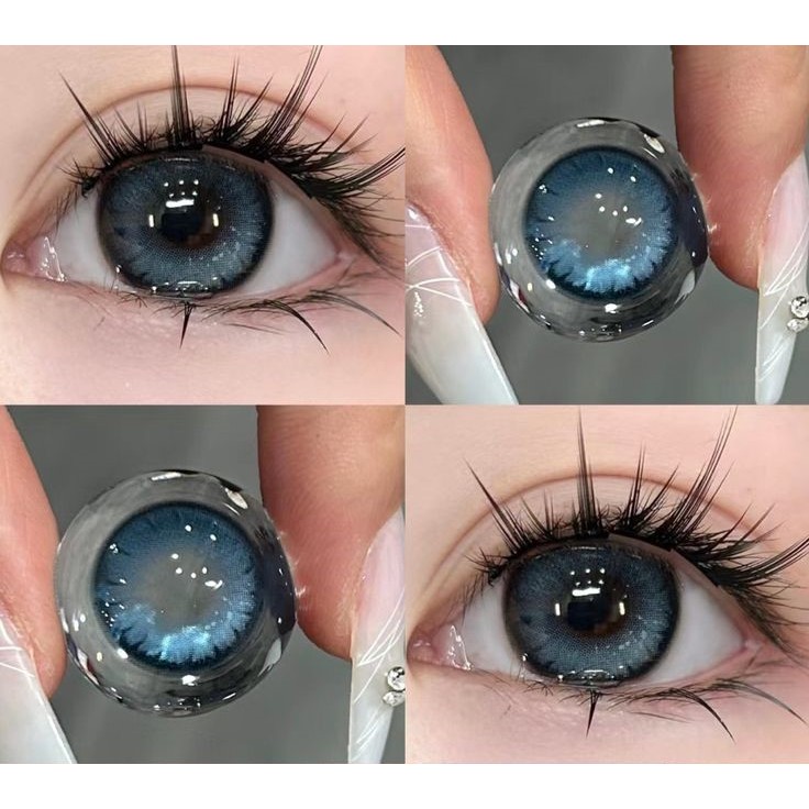 Jual J24 Softlens Biru 16 MM Mata Babie Big Eye Normal Minus / Softlens ...