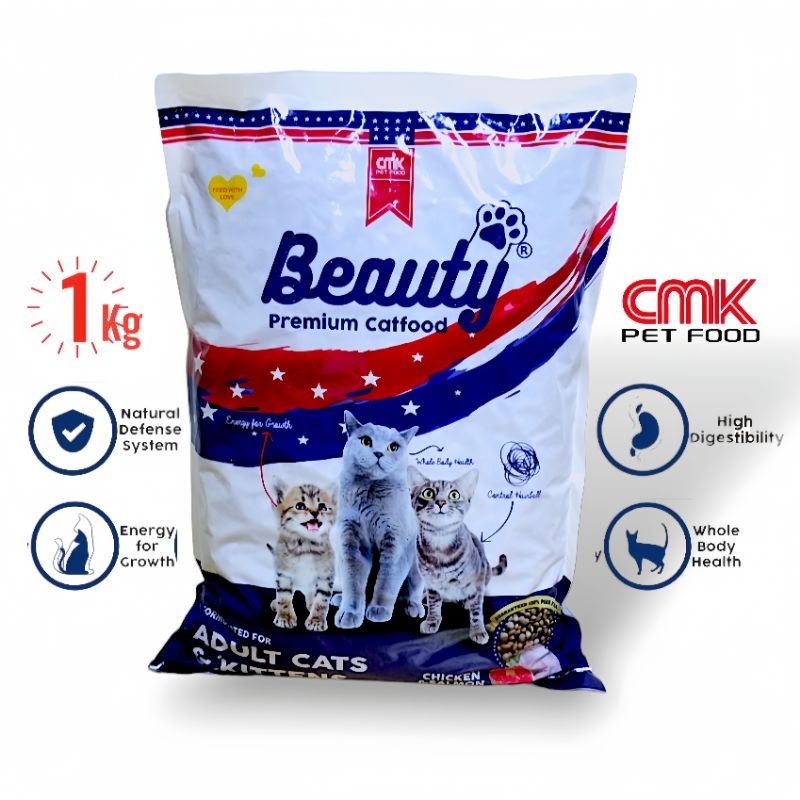 Jual CMK Beauty Premium Cat Food 2 Kg Dry Food - 1kg x 2 pcs = 2kg ...