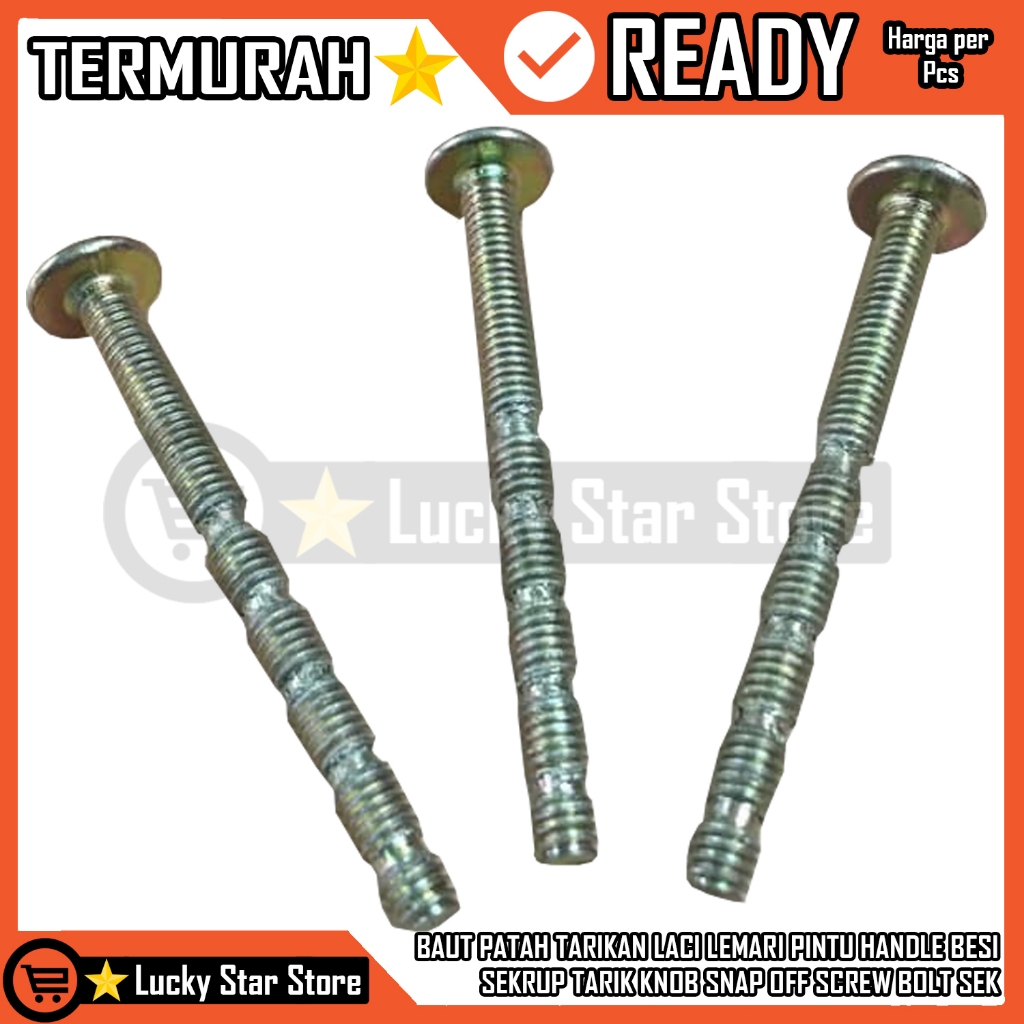 Jual BAUT PATAH TARIKAN LACI LEMARI PINTU HANDLE BESI SEKRUP TARIK KNOB ...