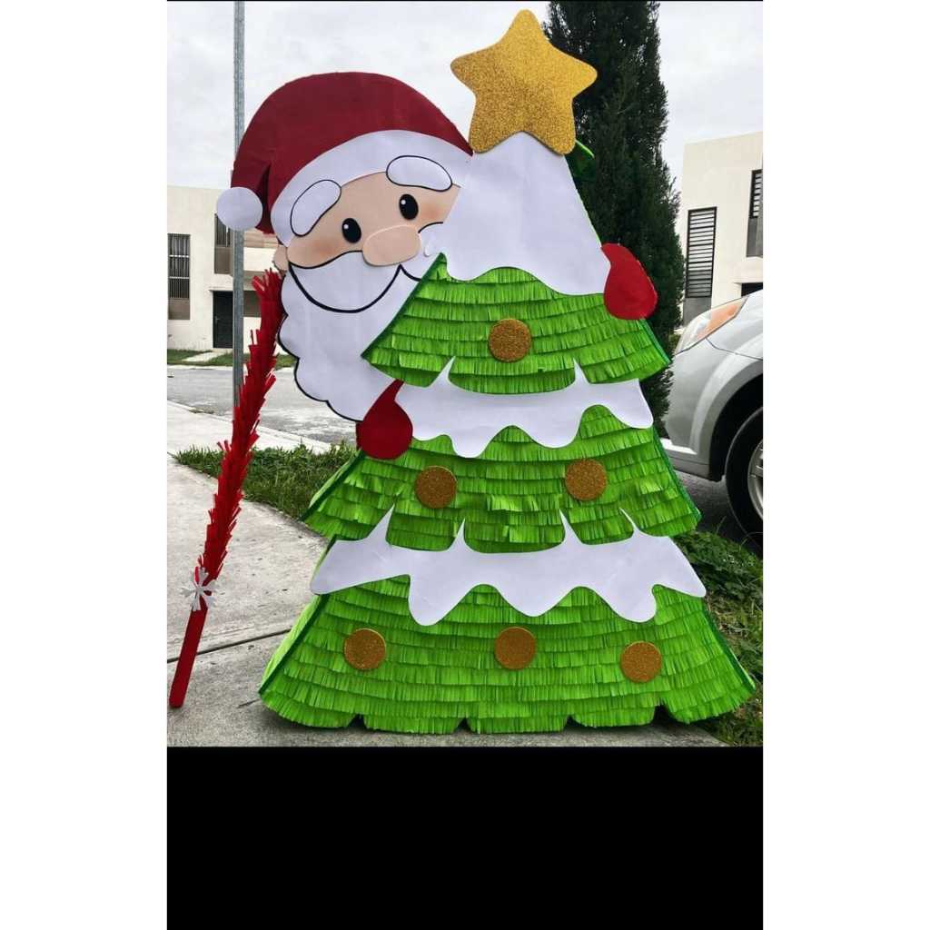 Jual Pinata Pukul/Pinata Tarik Karakter Tema Natal Motif Pohon Natal ...