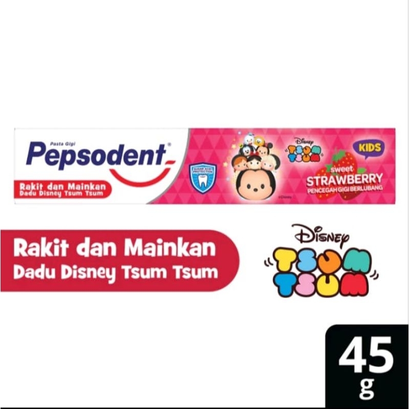 Jual Pepsodent Kids Pasta Gigi Anak Toothpaste Strawberry 45gr | Shopee ...