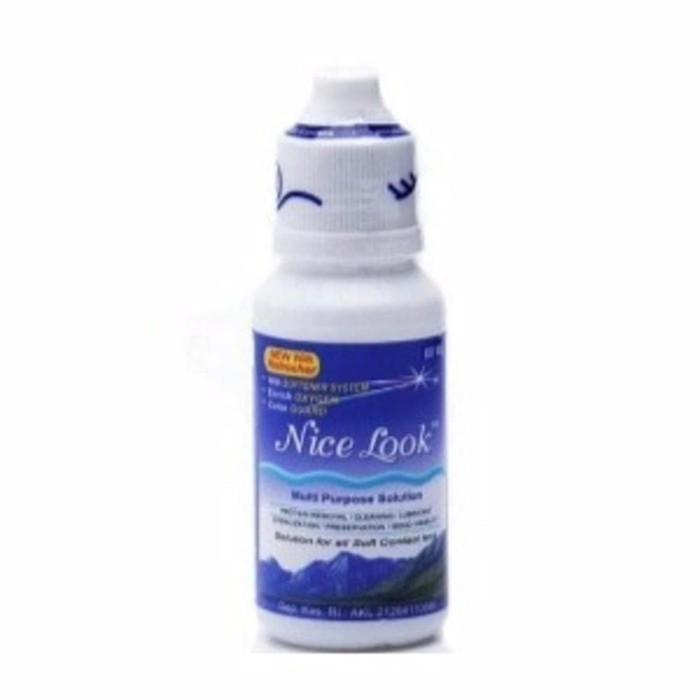 Jual Cairan Pembersih Softlens Nice Look 60ml / Cairan Soflens Nice ...