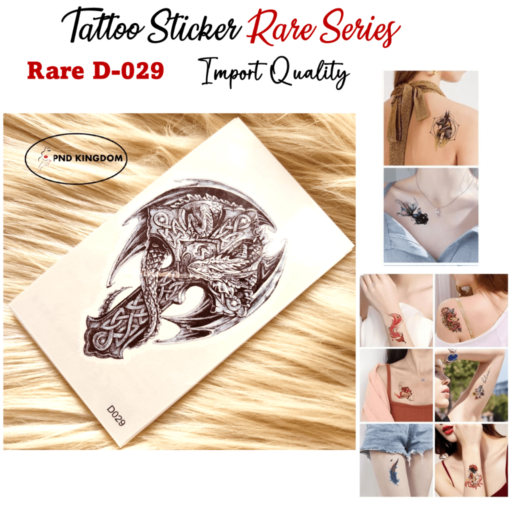 Jual [ NEW QYWA ] Tato Badan Body Tattoo Lengan Dada Punggung Tangan ...