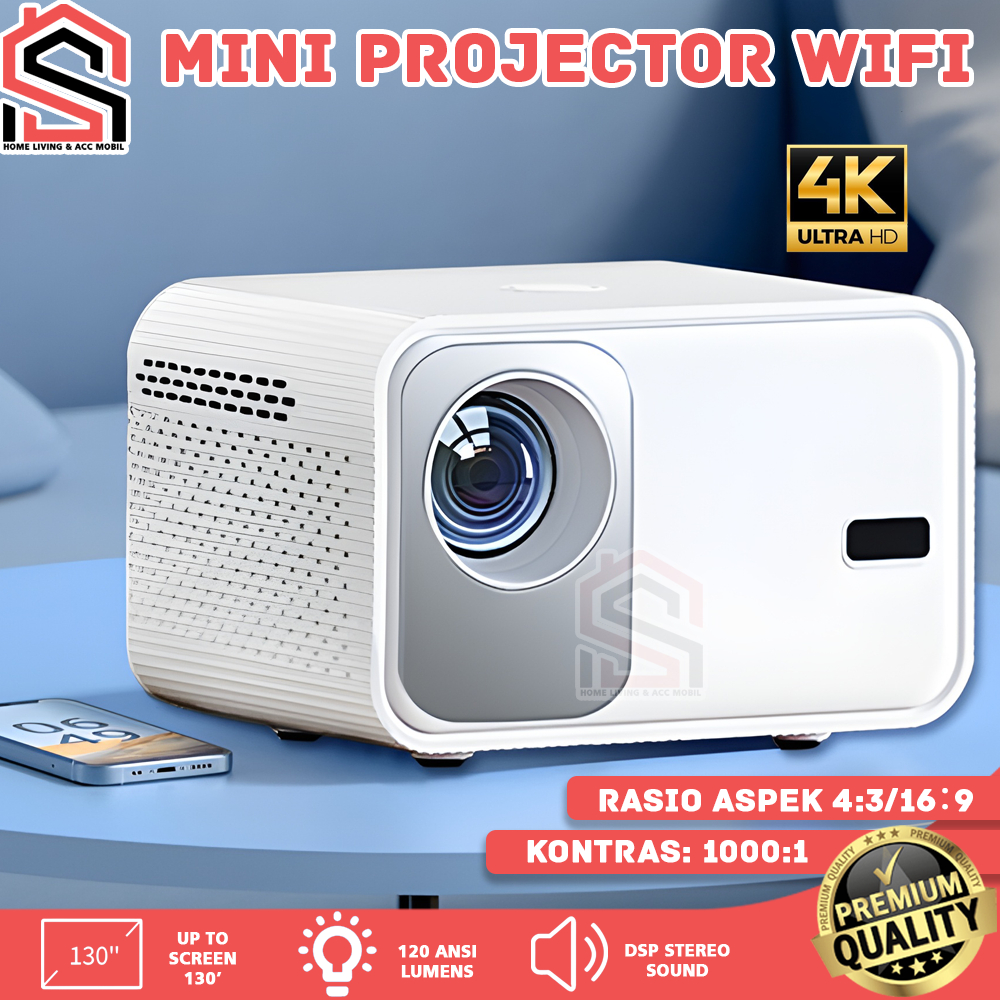 Jual Projector Home Theater Android Wifi / Proyektor Digital - Home Theater /Smart Proyektor ...