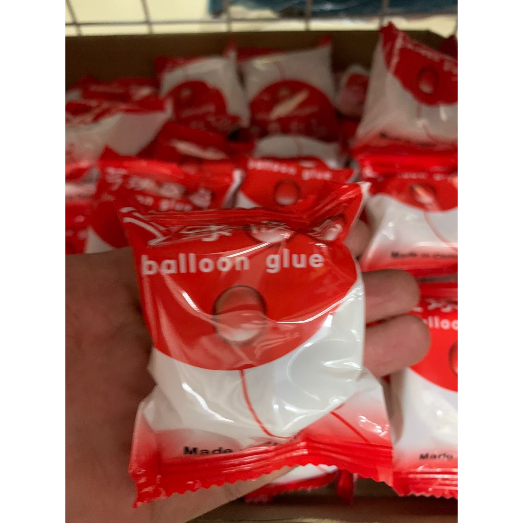 Jual Lem balon/Perekat balon/Ballon glue 1 Roll (100 titik lem ...