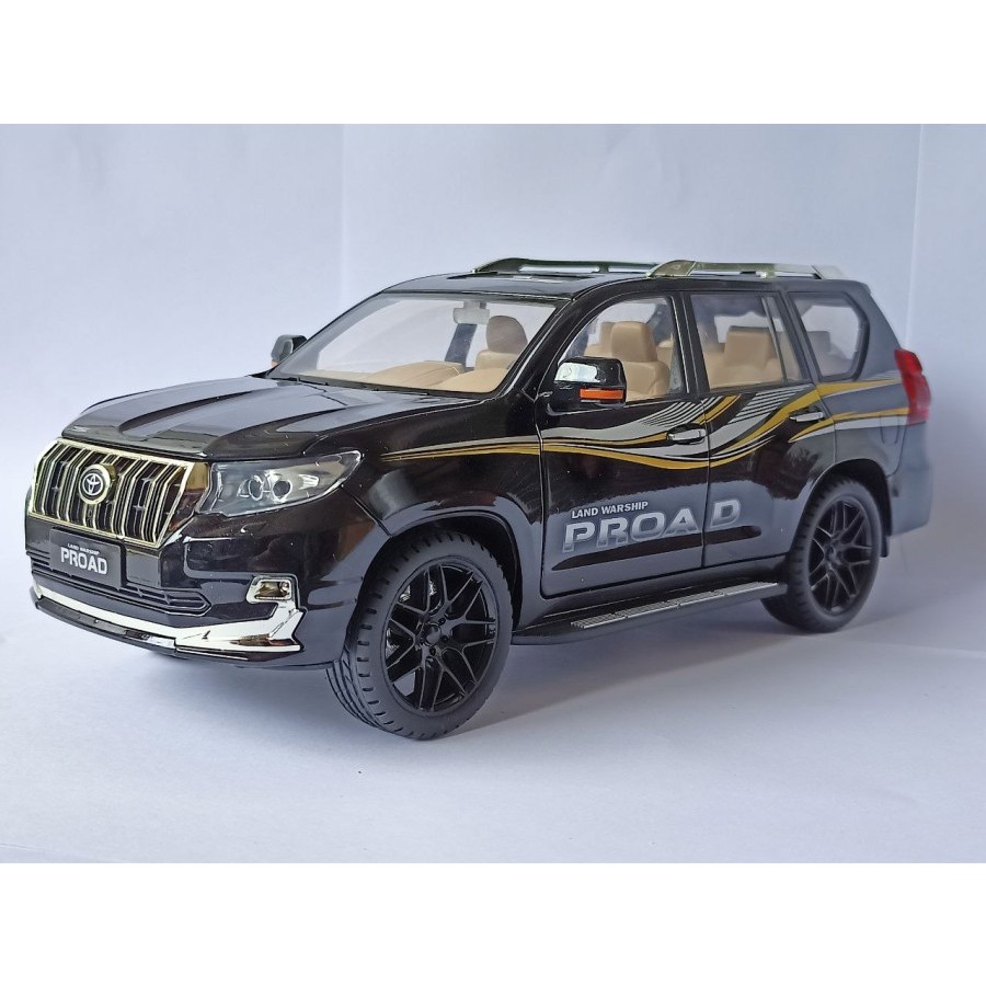 Jual Diecast Toyota Land cruiser prado black skala 1:18 koleksi ...
