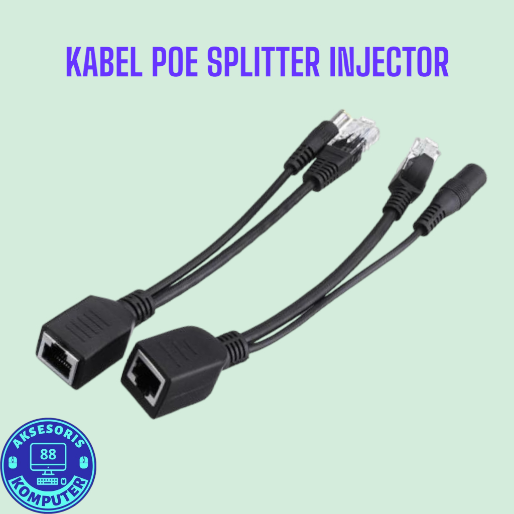 Jual KABEL POE SPLITTER DAN INJECTOR 1 SET ISI SEPASANG / POE INJEKTOR ...
