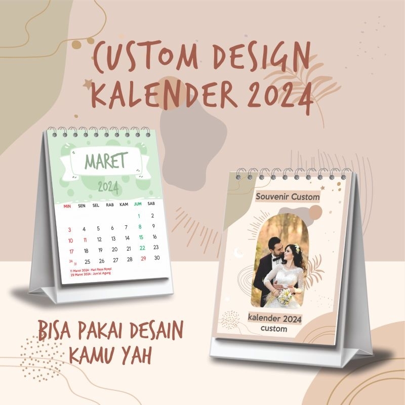 Jual kalender 2024 mini costum design | kalender meja | Shopee Indonesia