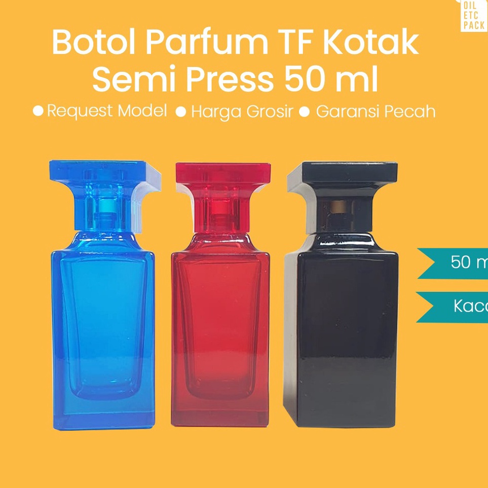 Jual [KODE 96CUP] Botol Spray Parfum Kaca TF 50ml Semi-Press ...