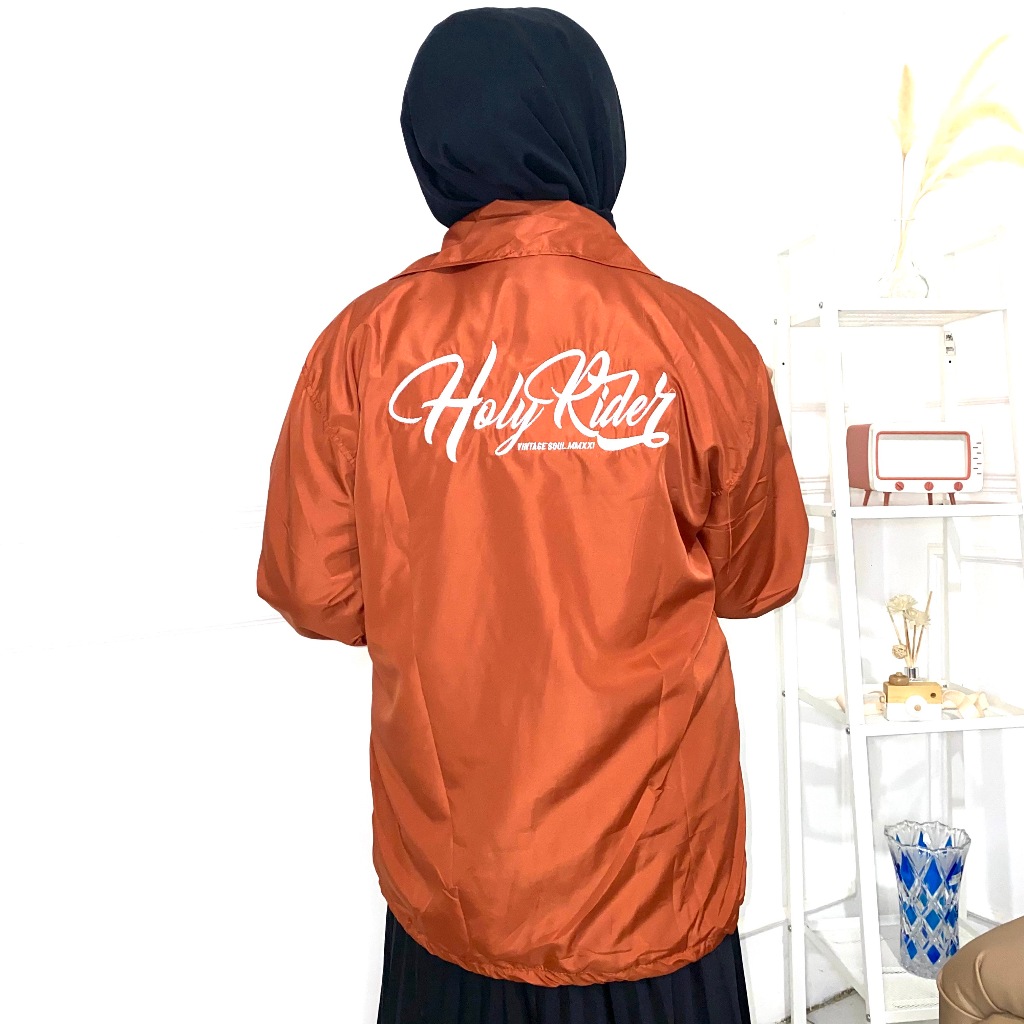 Jual Coach Jacket holyrider MMXXI BORDIR MUSTARD II Winbacker Jaket ...