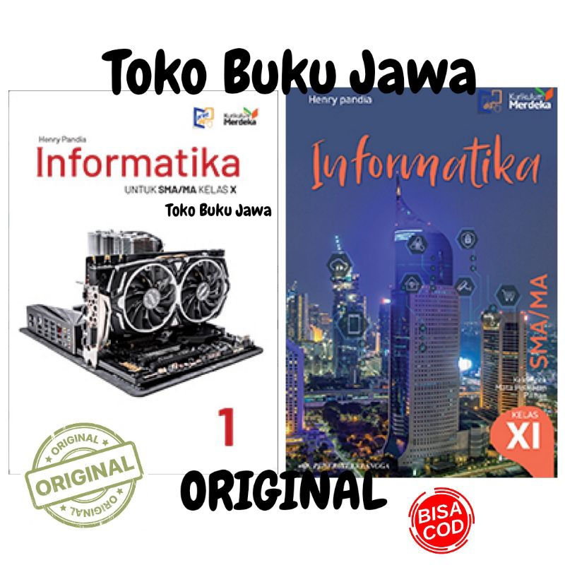 Jual OBRAL Buku Informatika Kelas 10 11 12 X XI XII SMA Kurikulum Merdeka Erlangga | Shopee ...