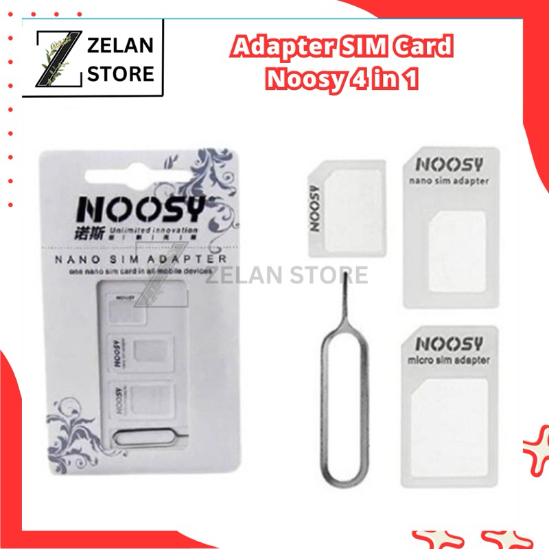 Jual SIM Card Adapter 4 in 1 (Micro, Nano, Mini, Kunci) | Shopee Indonesia