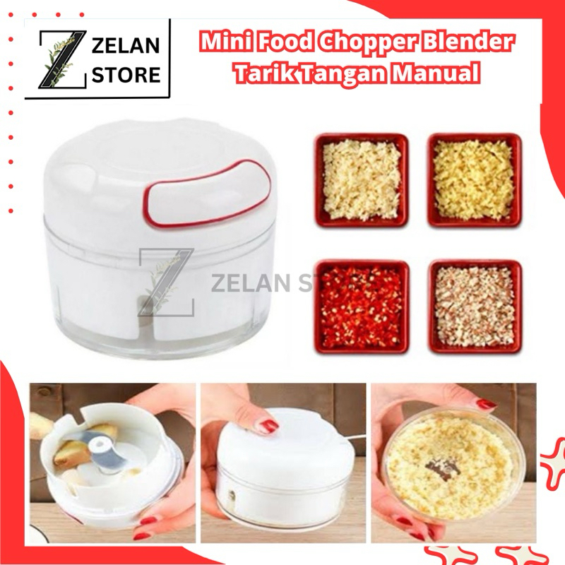 Jual Mini Food Chopper / Blender Tarik Tangan Manual / Speedy Chopper ...