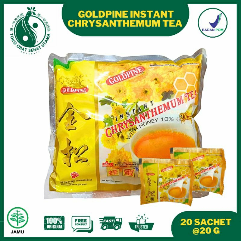 Jual GOLDPINE INSTANT CHRYSANTHEMUM TEA with HONEY 10% / Minuman Serbuk Krisantemum Instan / Teh ...