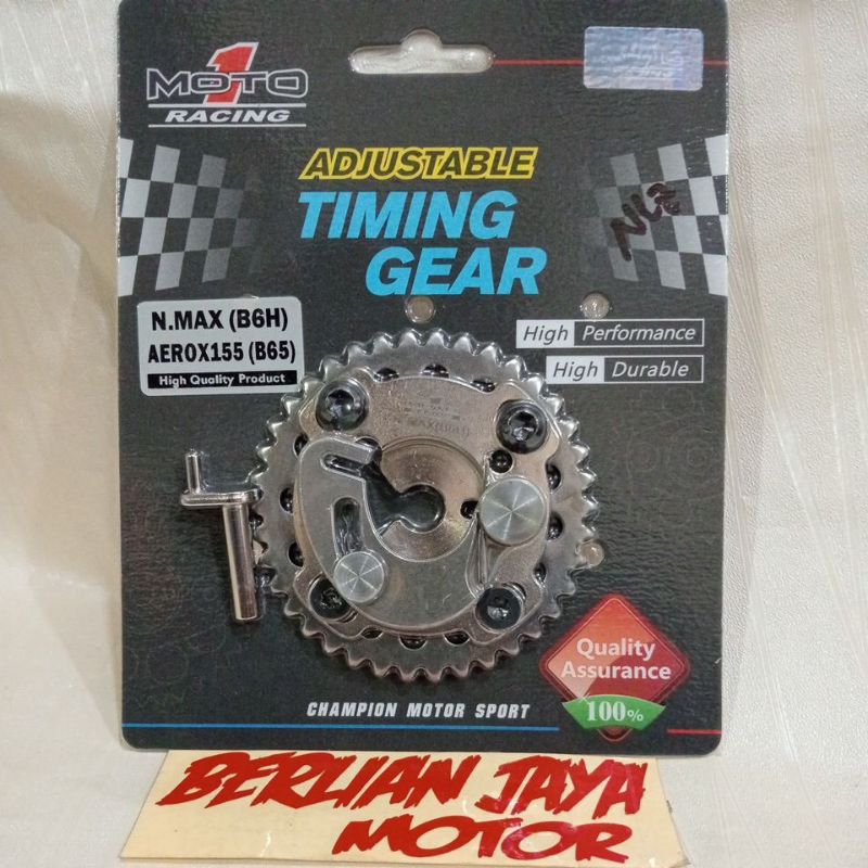 Jual Gigi sentrik/Timing gelar anjustible geser moto 1 Dekompresi buat motor n max new/aerox all ...
