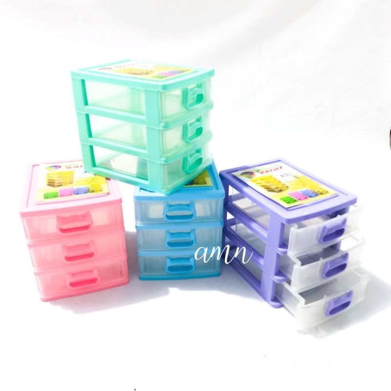 Jual Laci Mini / Container Mini Kathy Viola Susun 3 | Shopee Indonesia
