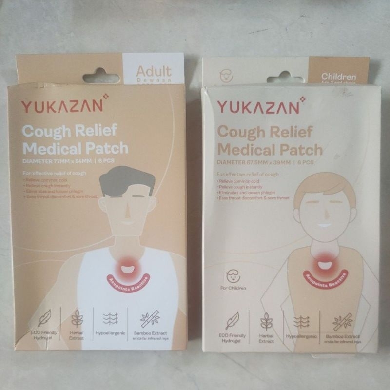 Jual Yuka zan kids adult no more cough effective relief medical patch ...