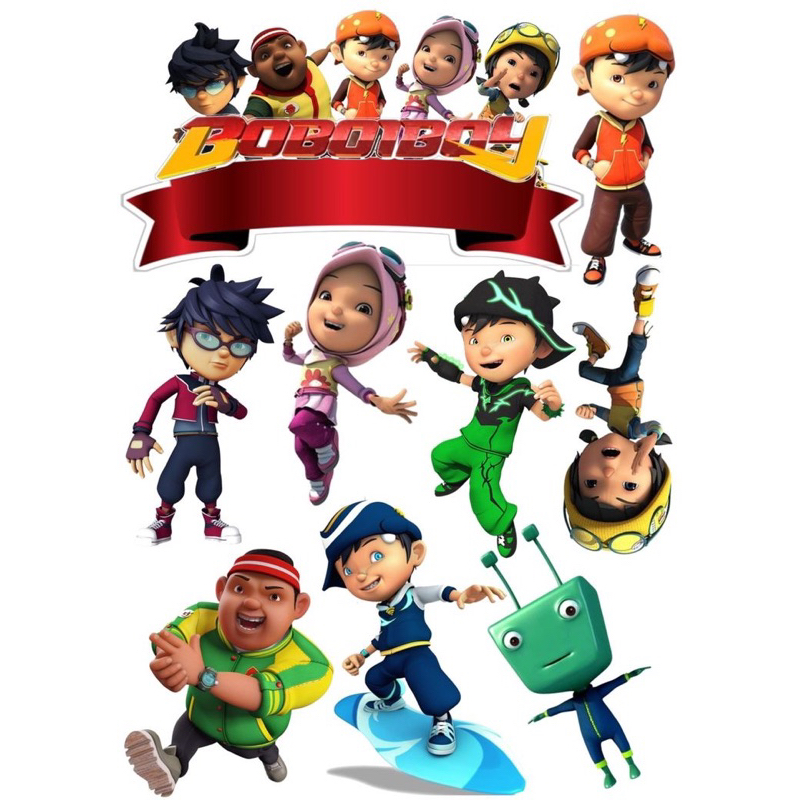 Jual Boboboy/Topper Cake Happy Birthday Bisa Request Nama dan umur ...