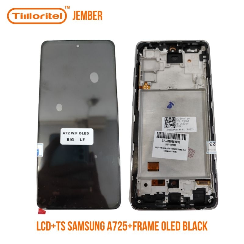 Jual LCD + TS SAMSUNG A725/A72 +FRAME OLED BLACK | Shopee Indonesia