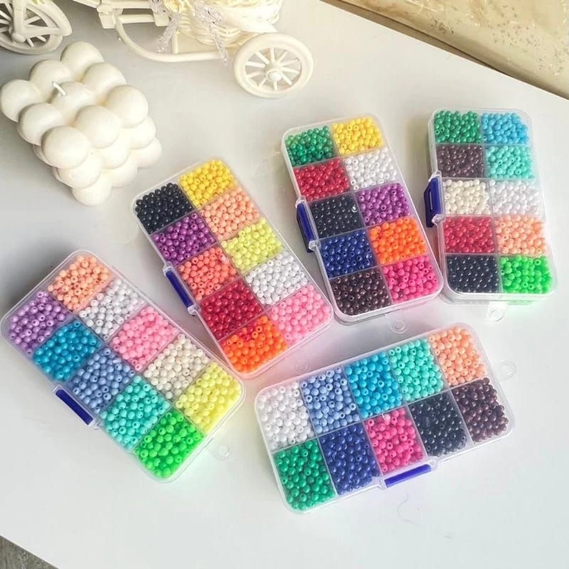 Jual Mote pasir set box ( manik payet pasir / manik KIT) 6/0 - 4 mm ...