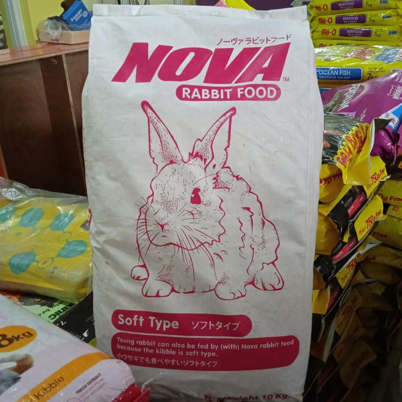 Jual Nova Rabbit Food 10kg (GO-jek Only) Makanan Pelet Kelinci Alfava ...