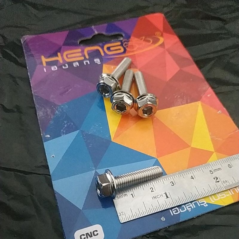 Jual baut stainless 2 kunci M6 x 25 ( drat 10 panjang 2.5 cm ) henG Thailand | Shopee Indonesia