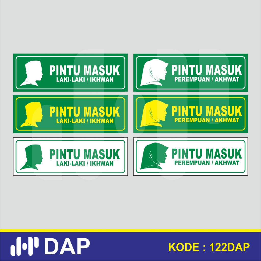 Jual 122 - STIKER PINTU MASUK SANTRI - 30 x 10 CM - VYNIL - TERBAIK ...