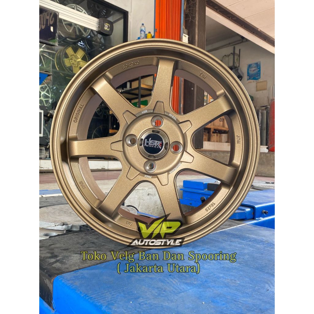 Jual Pelek Mobil Ring 16 R16 Vios Honda Brio City Mazda 2 Mirage HSR BOROKO TJH 4x100 PCD Bronze ...