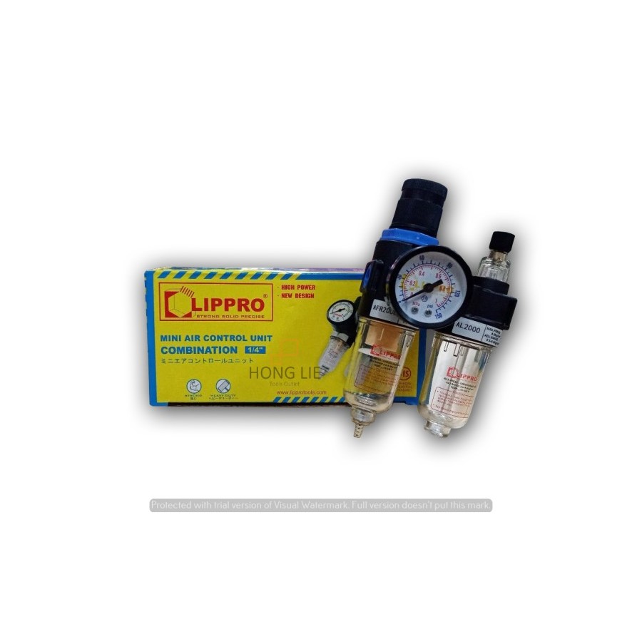 Jual Lippro Filter Air Regulator Lubricator Kompresor | Shopee Indonesia