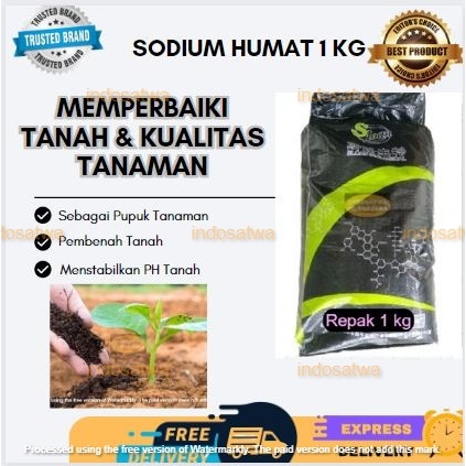 Jual Asam Humat 1 Kg Sodium Humate Humic Acid Penyubur Pembenah Nutrisi Pupuk organik Tanah ...