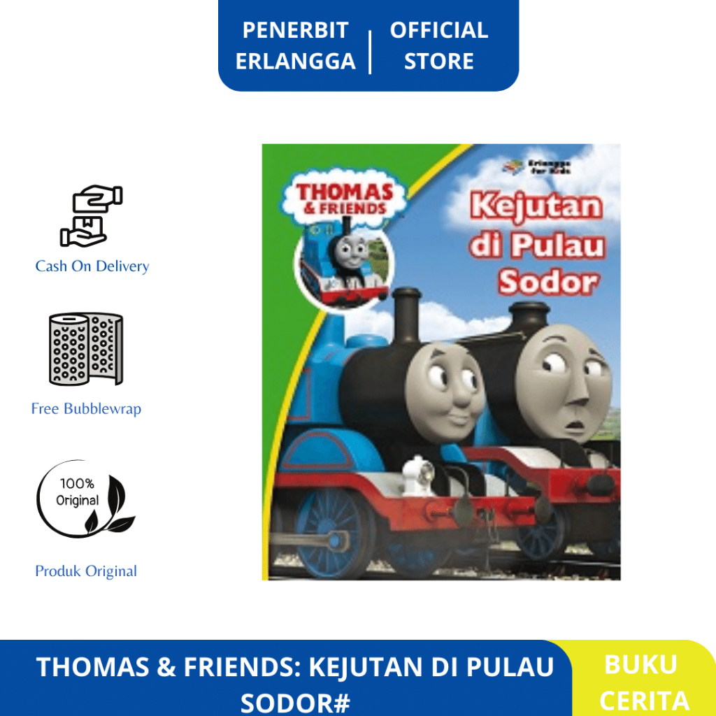 Jual [Erlangga Official] BUKU CERITA ANAK: THOMAS & FRIENDS: KEJUTAN DI PULAU SODOR# | Shopee ...
