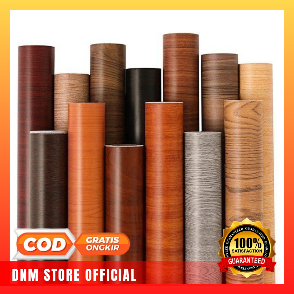 Jual WALLPAPER MODERN KAYU 45CM X 8M JATI COKLAT TUA /MUDA /MERAH ...