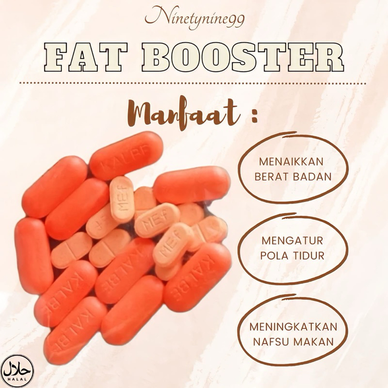 Jual COD | FAT BOOSTER 100% Isi 60 tablet ( Penambah Nafsu Makan ...