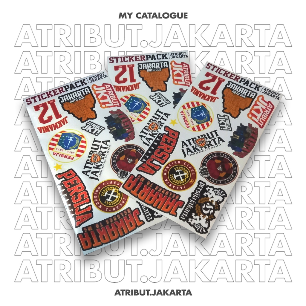 Jual Stiker Pack / Gambar Tempel Persija Jakarta | Shopee Indonesia
