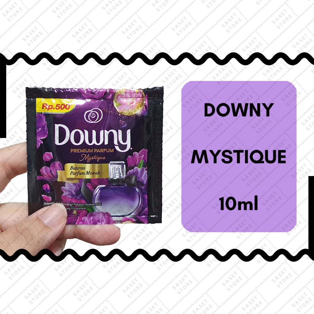 Jual Downy Mystique Hitam 10ml Sachet Pelembut Pewangi Pakaian Konsentrat | Shopee Indonesia