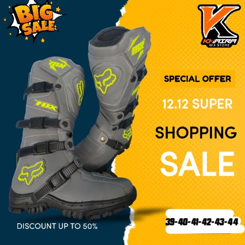 Jual Sepatu Motocross MX Sepatu Trail Sepatu Trabas Terbaru Abu ...