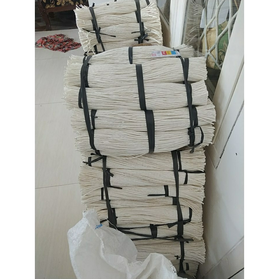 Jual Tali kertas paperbag warna putih potong siap pakai ukuran 35cm ...