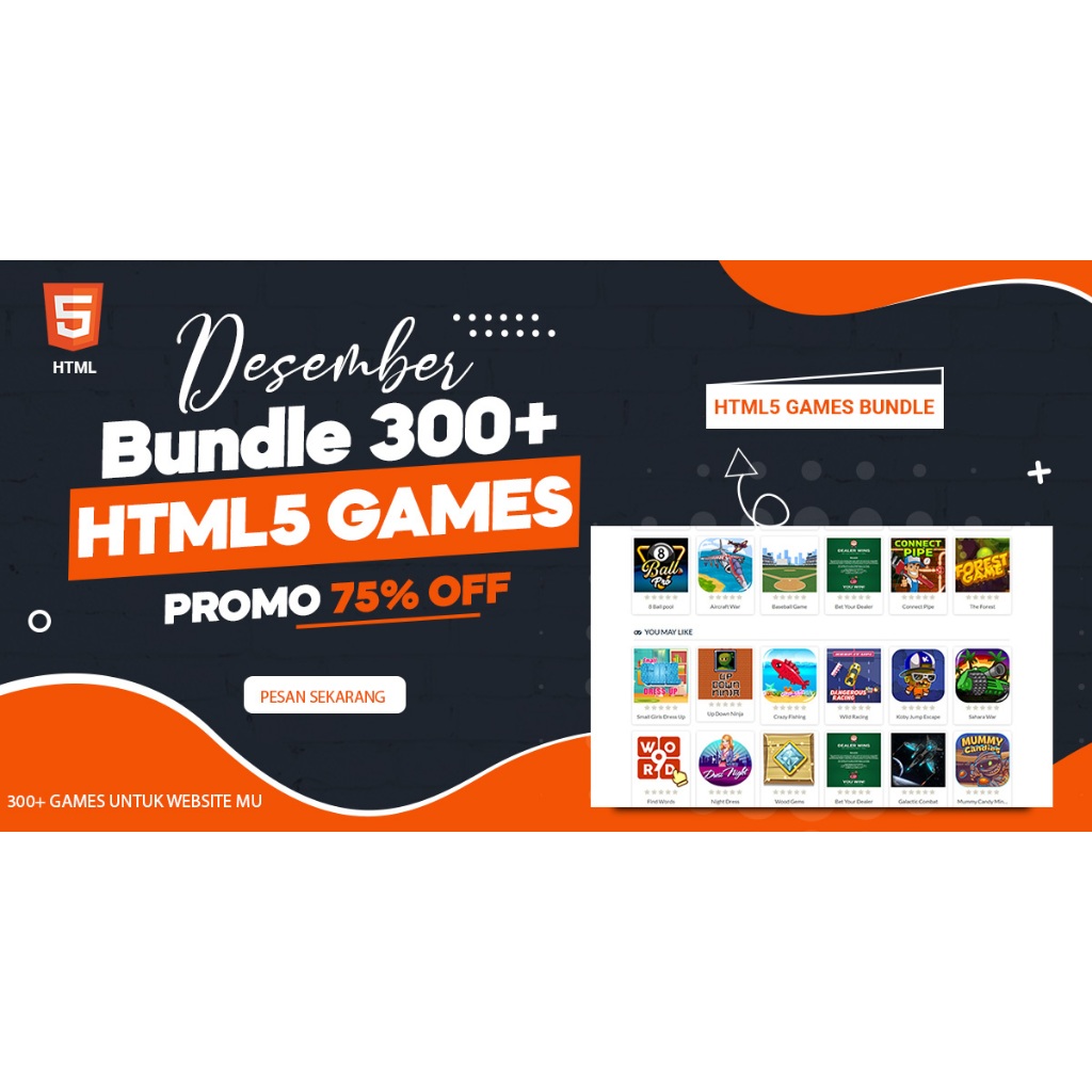 Jual Source Code Games Html5 Bundle 350 Siap Pakai Shopee Indonesia